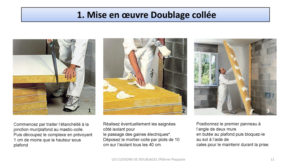 Les cloisons de doublage - SEGPACAP