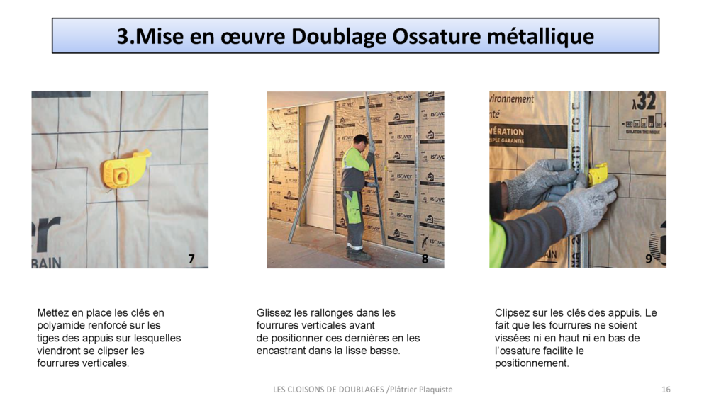 Les cloisons de doublage - SEGPACAP